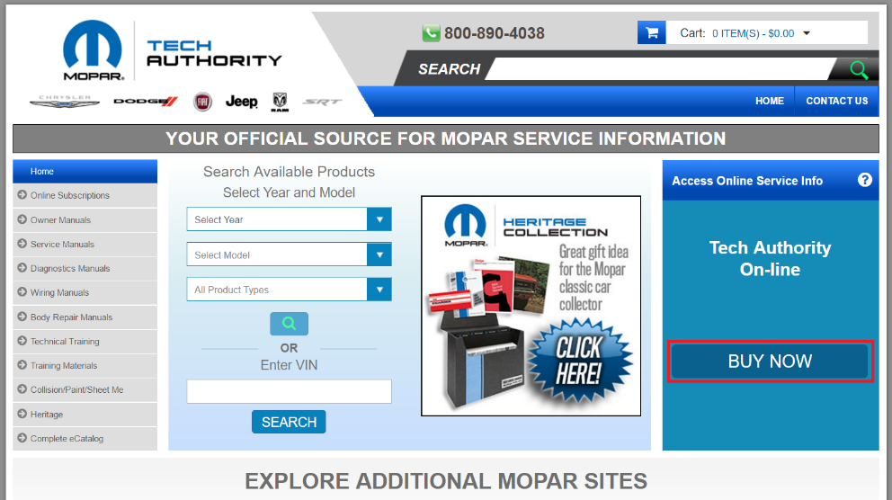 wiTECH 2.0 Knowledge Base - Comment acheter un abonnement TechAuthority – Garage indépendant